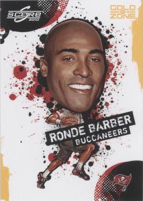 2010 Score - Nfl Players Ronde Barber #17 Gold Zone /299 for sale ...