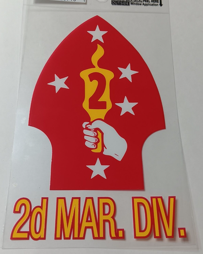 One USMC MARINE CORPS 2d MARINE DIVISION Car Window Decal 5" USA | eBay