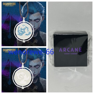 League of Legends Arcane Blue Rose Necklace Authentic Riot Games ...