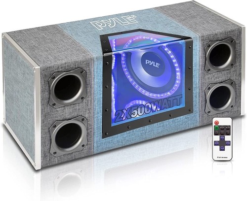 Pyle 10" Dual Series Vented Subwoofer Enclosure-High Powered Sub Woofer ...
