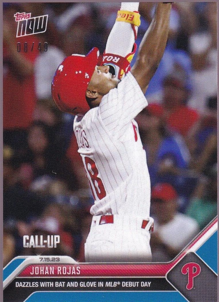 2023 Topps Now - Call-Up Johan Rojas #573 Blue /49 (RC) for sale online ...