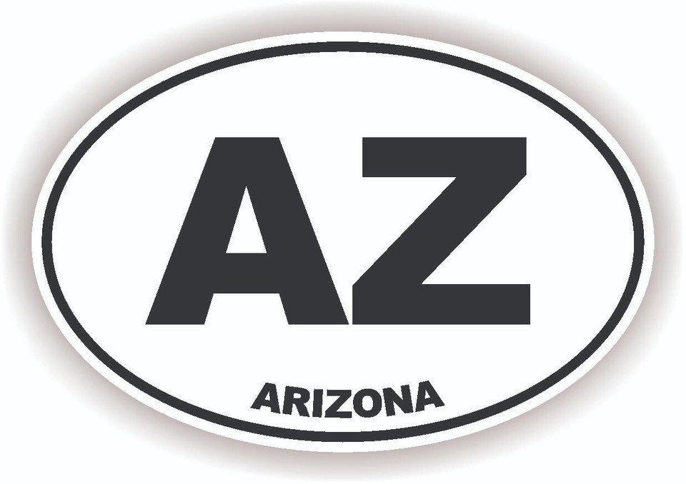 ARIZONA Oval Vinyl Decal Sticker State Car Diesel Truck Home AZ West ...