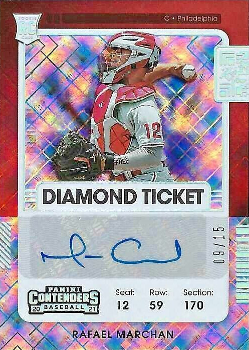 2021 Panini Contenders - Rookie Ticket 2 Diamond Ticket #174 Rafael ...