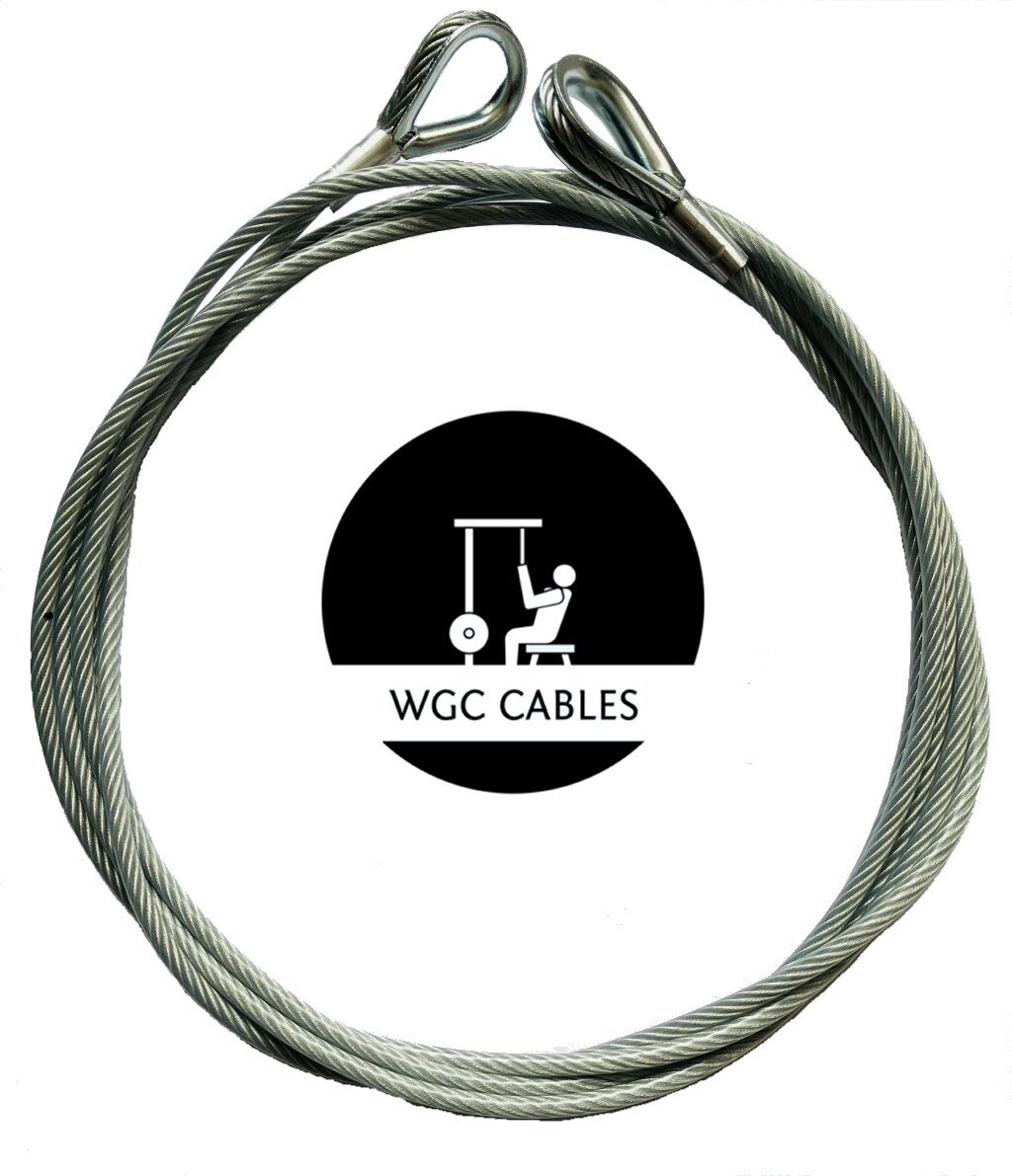 Weider Pro 4000 & 4500 nylon coated multi-gym cables - 4 cable options ...