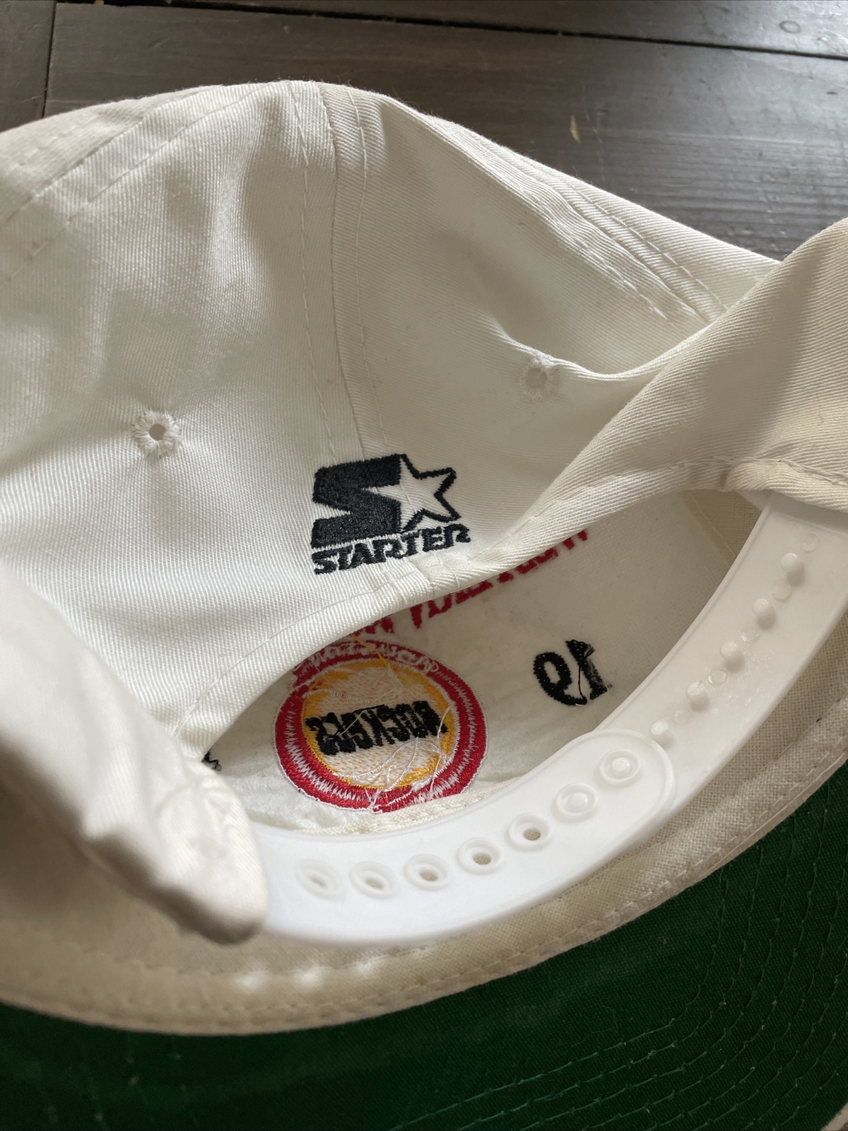 1995 Western Conference Champions Cap Houston Rockets Vintage Starter ...