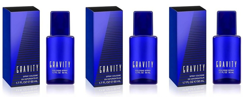 3 PACK - Coty Gravity for Men 1.7 oz Cologne Spray NEW 100% AUTHENTIC ...