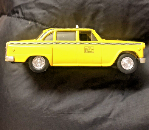 Vintage Yellow Checkered Cab Toy Taxi | eBay