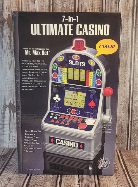 Excalibur 7 in 1 Ultimate Casino Mini Arcade Tabletop Machine Talking ...