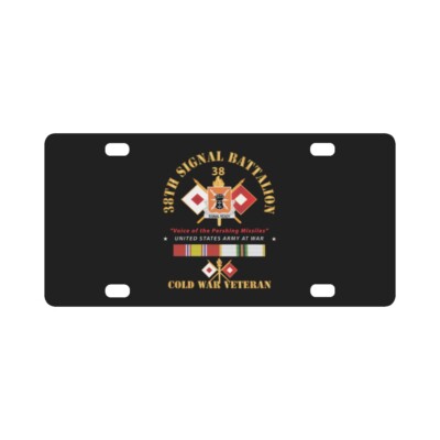 License Plate - 38th Signal Battalion - DUI - US Army w BN Number - Sig ...