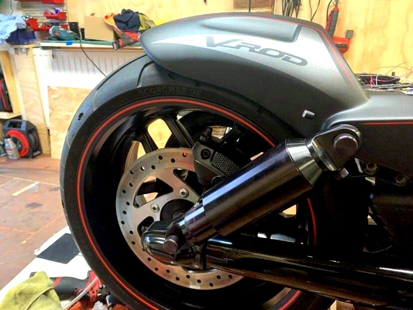 Harley Davidson V rod Night Rod Special Custom Rear Fender Heckfender ...