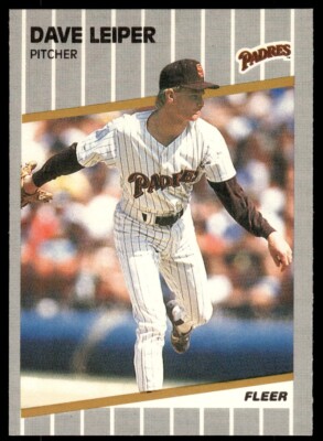 1989 Fleer Baseball Card Dave Leiper San Diego Padres #310 | eBay