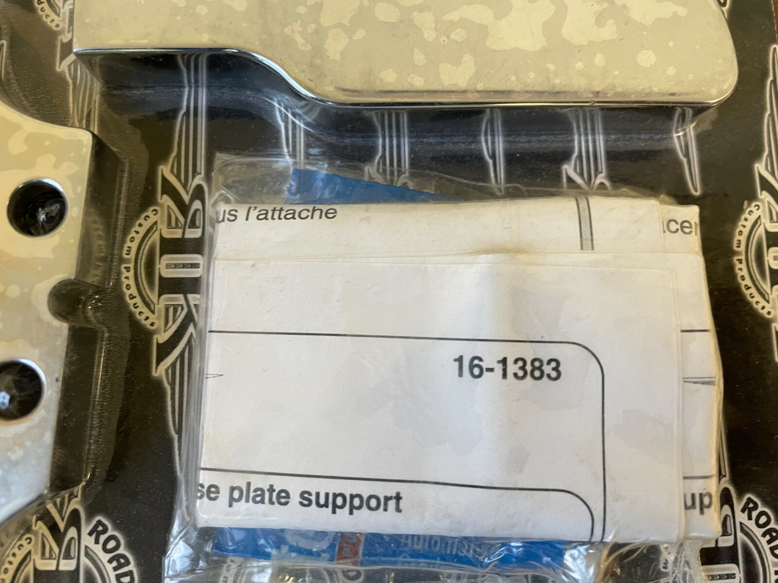 ROADKROME SIDE MOUNT SUPPORT FOR H-D TYPE LICENSE PLATE NEW IN PACKAGE ...