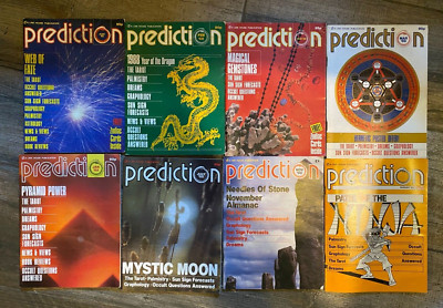 PREDICTION MAGAZINE 1988 {EIGHT ISSUES} OCCULT PSYCHIC PROPHESY | eBay UK