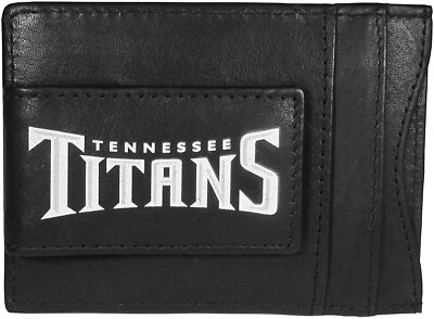 Tennessee Titans Black Leather Wallet, Front Pocket Magnetic Money Clip ...