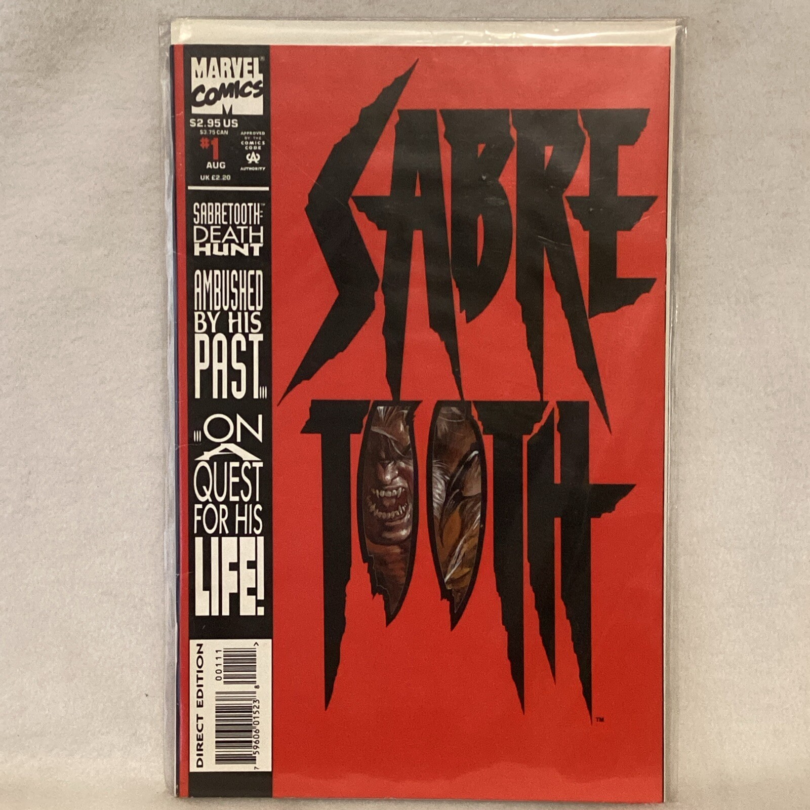 Marvel Comics Sabertooth Issue No. 1 Death Hunt Bagged & Boarded Comic ...