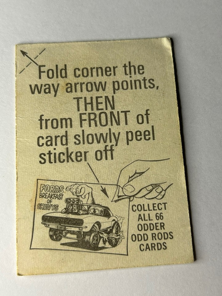 1970 Donruss Odder Odd Rods Bonny and Clod #3 A231 | eBay