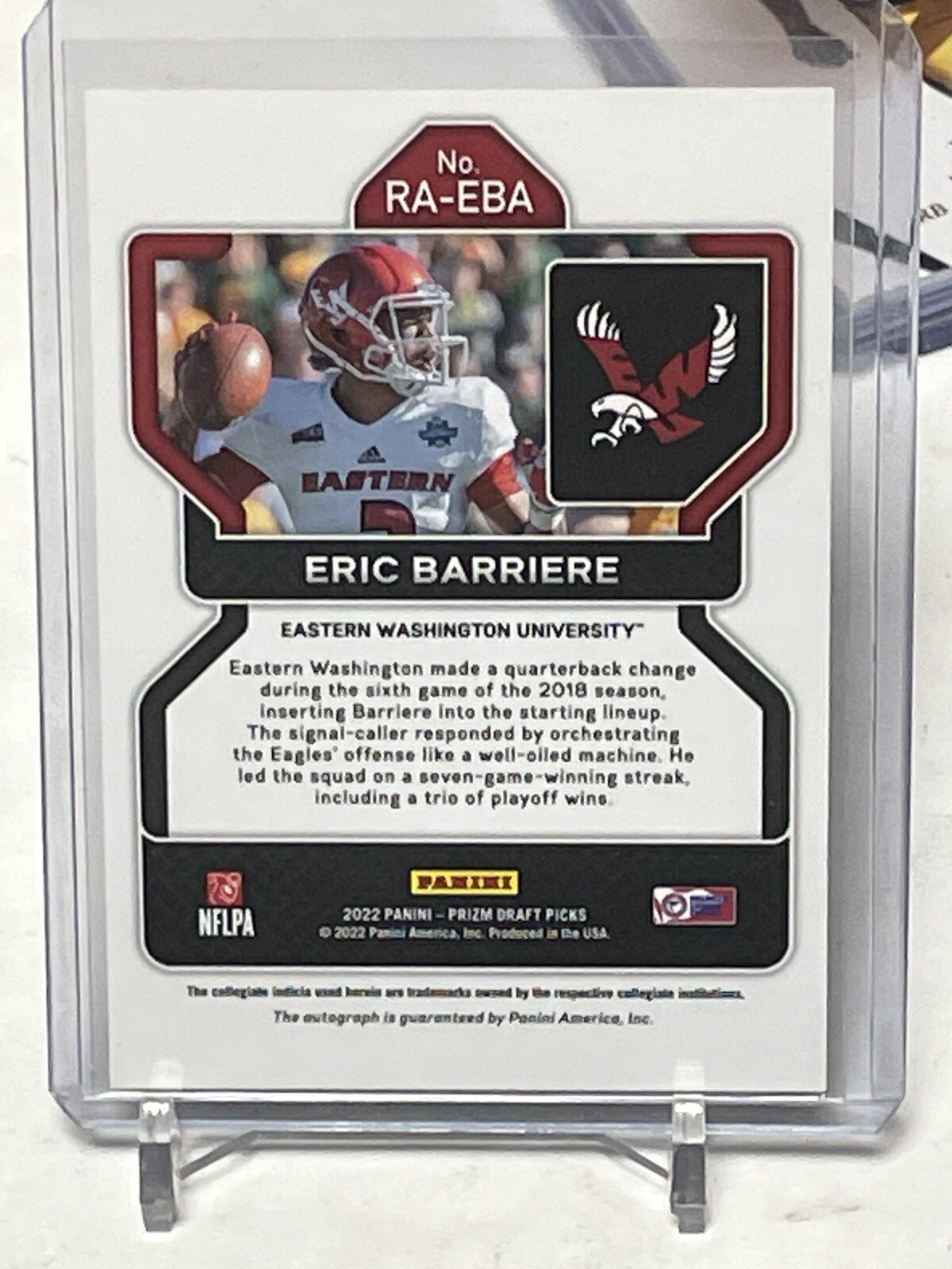 ERIC BARRIERE 2023 Panini Prizm Draft Picks Base Auto | eBay