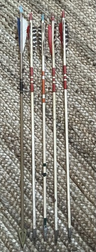 Vintage Wooden Arrows Broadheads Bod Kin B Raulf Pearson Bear With ...