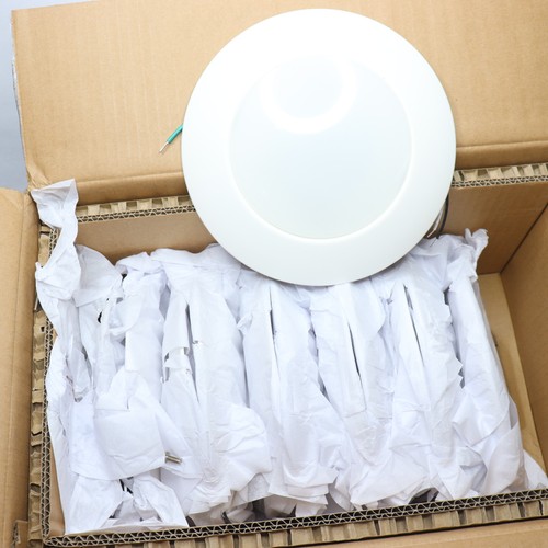 (12-Pk) Halo HLCE LED Surface Mount Disk Light 70-Watt Equivalent 900lm ...