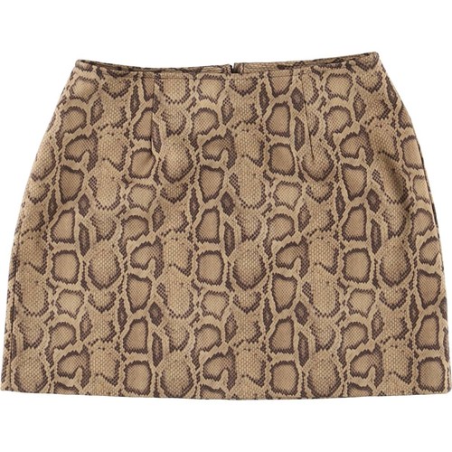 Vintage XOXO Snake Print Python Pattern A-Line Mini Skirt Made in USA ...