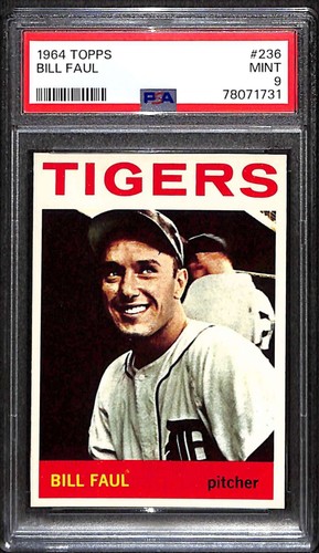 1964 Topps #236 Bill Faul PSA 9 MINT C85329 | eBay