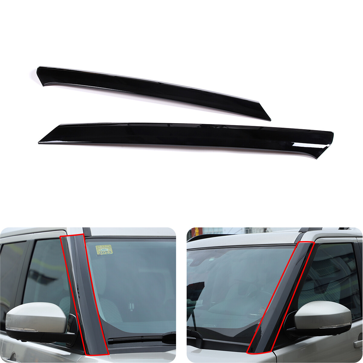 Windshield Pillar Trim Exterior Molding Garnish For Land Rover ...