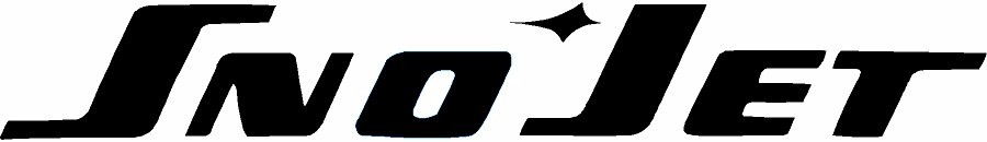 SNO JET Vintage Snowmobile Decal 16" - 24" MANY COLOR Contour Cut ...