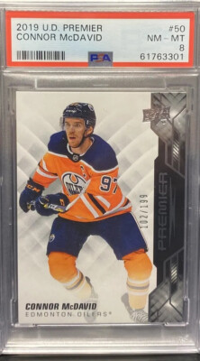 2019-20 UD Premier Collection #50 Connor McDavid /199 PSA 8 | eBay