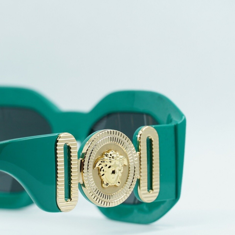 New VERSACE VE4425U 536487 Turquoise / Dark Grey 54-18-145 Sunglasses ...