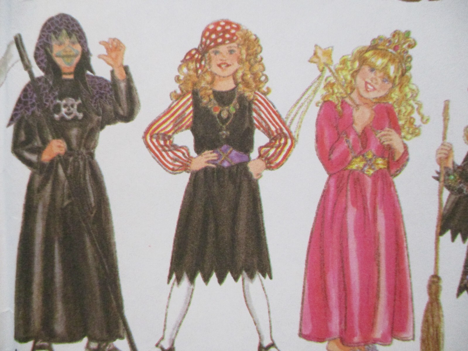 Simplicity Pattern 9698 Costumes Child Sz 3-8 Ninja Witch Devil ...