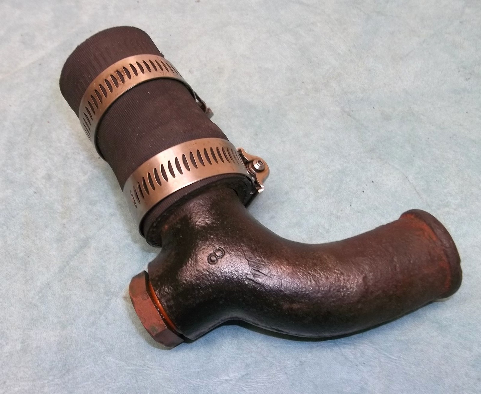 MGA MGB Radiator Hose Union A4147 Lower Heater Steel Outlet | eBay