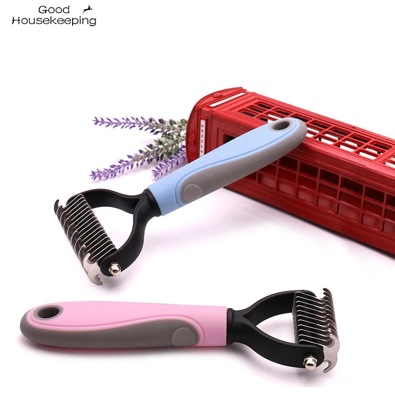 Pets Fur Knot Cutter Dog Grooming Shedding Tools Pet Cat Hair Removal ...