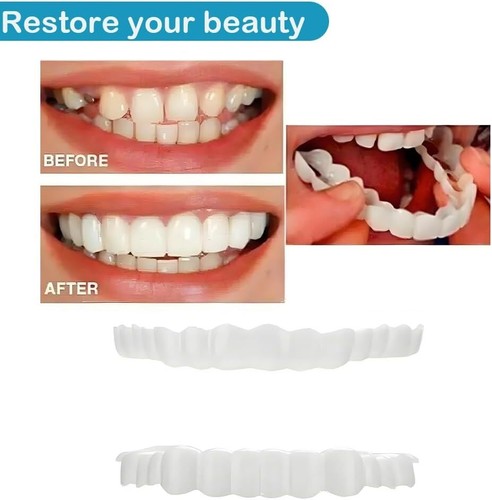 Snap on Smile Tooth False Teeth Denture Veneers Dental Tooth False Teeth Set 1pc | eBay