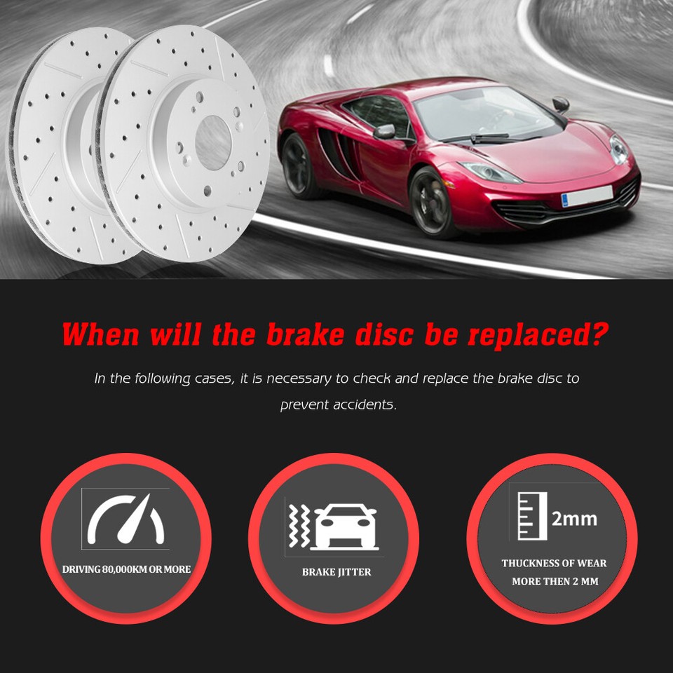 Rear Disc Rotors + Brake Pads for Ford Explorer Flex Taurus Lincoln MKS ...