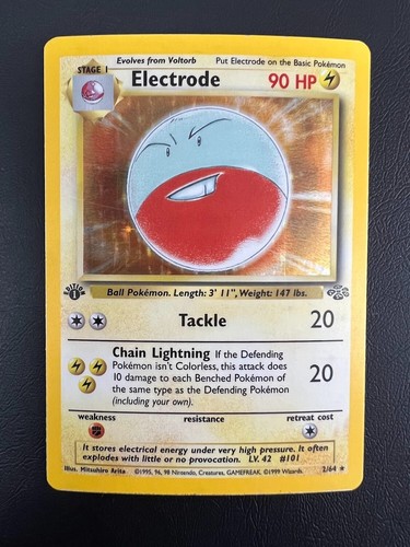 ELECTRODE 1999 Pokemon Jungle Set 1st EDITION Rare Holo POKÉMON 2/64 | eBay
