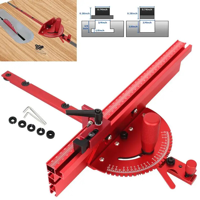 Precision Miter Gauge for Table Saw Aluminum Miter Fence Miter Saw ...