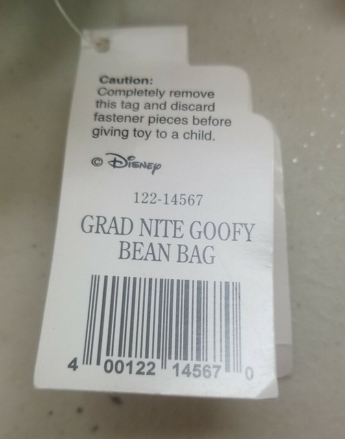 Disney 1999 Tigger & Goofy Grad Nite Graduation Beanie Bag Plush -set ...