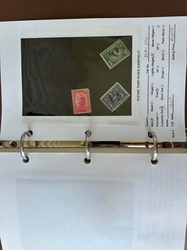 US Stamp Scott 328 328 330 - Mint - Lightly Hinged - Fine - Complete ...