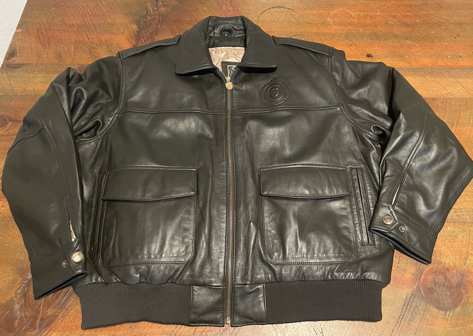 UPS Safe Driving Bomber Jacket XL Circle Of Honor Bro… - Gem