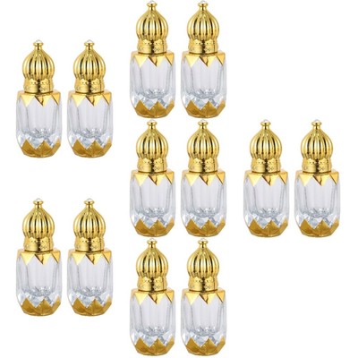 6 Pieces Perfume Bottle Travel Fragrance Container for Airplane Glass ...