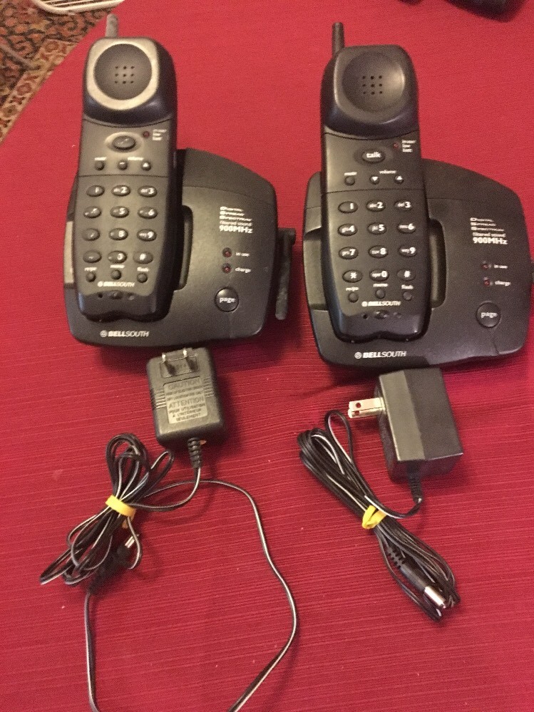 Lot Of 2 Bell South Phone Digital 900Mhz Cordless D89 | eBay