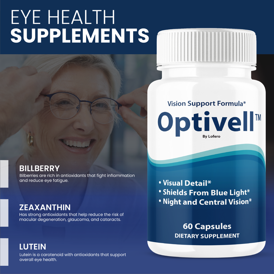 (2 Pack) Optivell Eye Capsules Healthy Eyesight Clear Sharper Vision ...
