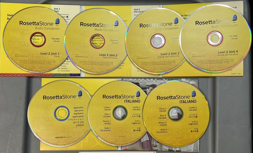 Rosetta Stone Italian Level 1 & 2 with Audio Companion Level 2 | eBay