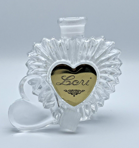 Crystal Glass Perfume Bottle Etched w/ “Lori” Personalized | eBay