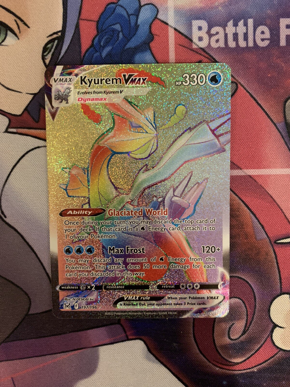 Kyurem VMAX 197/196 Lost Origin Rainbow Secret Rare Pokémon TCG - NM/MT ...