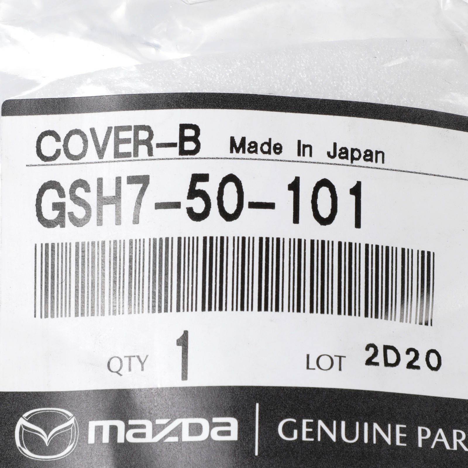 GSH750101 Genuine Mazda Cover(r) Front Bumpe Gsh7-50-101 for sale ...