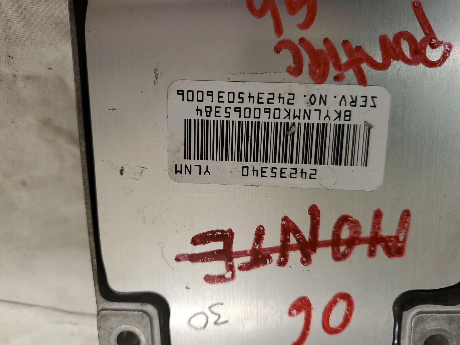 2006 PONTIAC G6 OEM ECU TRANSMISSION CONTROL MODULE [CHECK PART ...