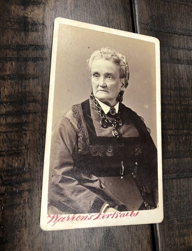 Nice Warren's CDV of Actress Charlotte Cushman 19th Century Photograph ...