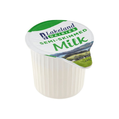Lakeland Semi Skimmed UHT Milk Pots | 120 Milk Pots Per Box | eBay UK