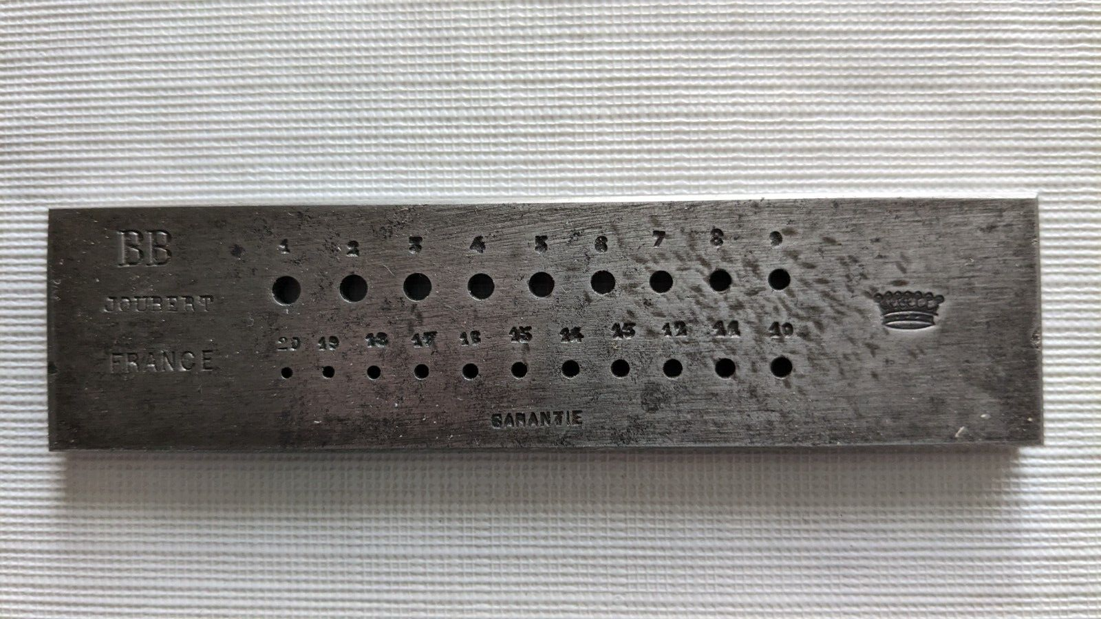 Vintage Watch Jeweler Repair Tool Joubert France Wire Draw Plate 1-20 ...